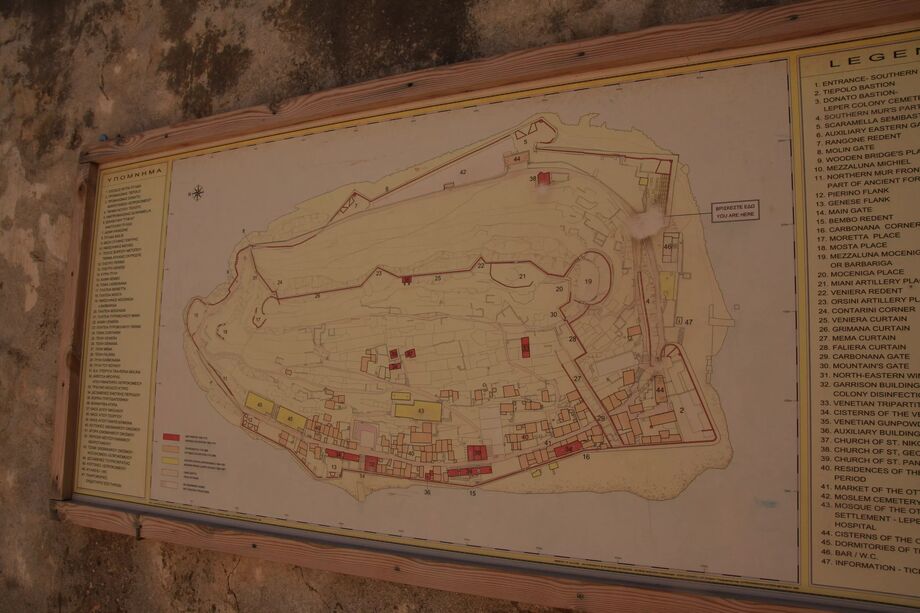 Karta över Spinalonga - Grekland - Pehag - Reseguiden