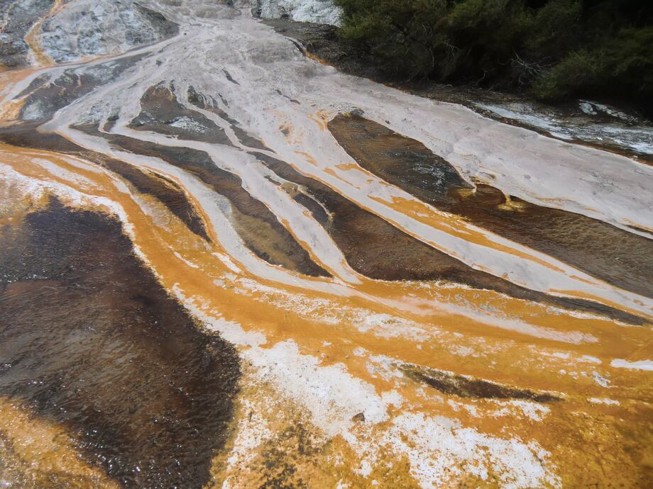 Orako Korakei, geotermisk plats - Wairakei, Taupo, Nordön, Nya Zeeland ...