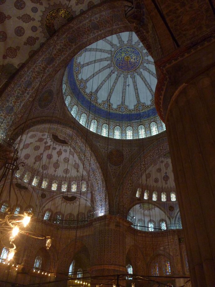 Inne i Blå Moskén. - Istanbul, Turkiet - Mart76 - Reseguiden