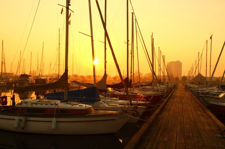 Småbåtshamnen Limhamn - Malmö, Skåne, Sverige - Schlyter - Reseguiden