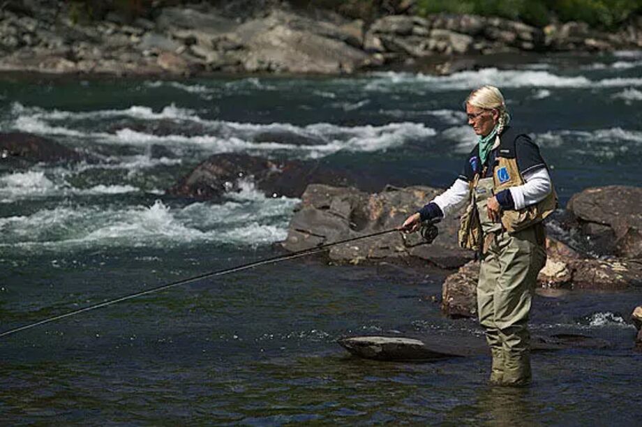 Flugfiske - Ammarnäs, Lappland, Sverige - Mariefilur - Reseguiden