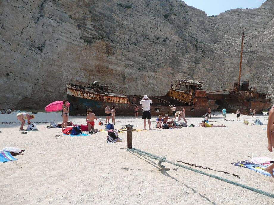 Strand med vrak - Zakynthos, Grekland - Resgalningen - Reseguiden