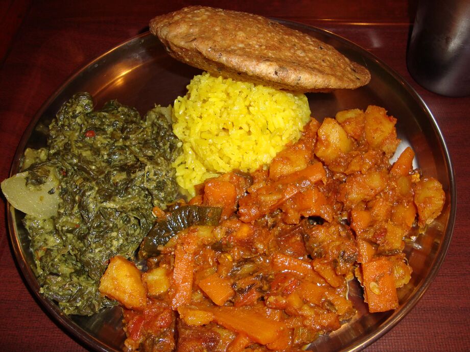 Indisk vegetarisk mat - Budapest, Ungern - Thequeen - Reseguiden