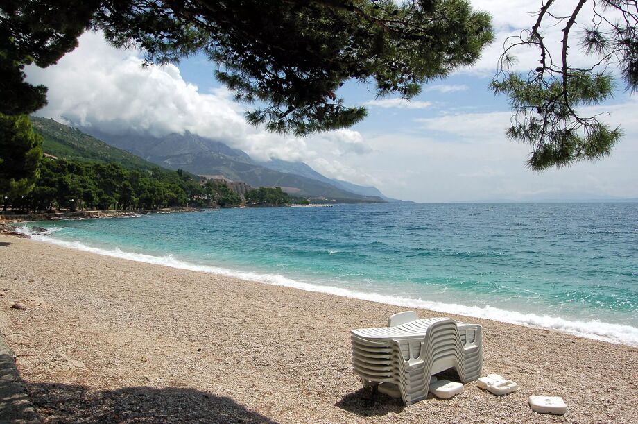 Strand - Brela, Makarska-rivieran, Split-området, Kroatien ...
