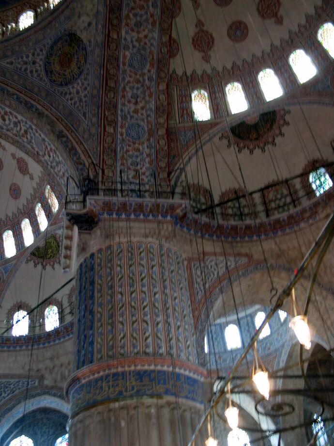 Interiör i Blå Moskén - Istanbul, Turkiet - Leroslover - Reseguiden